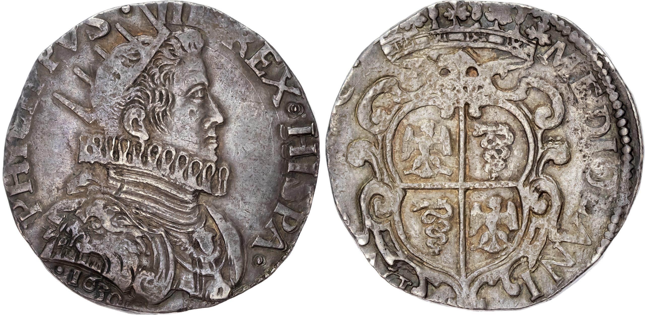 Italy, Milan, Philip IV, silver Ducatone, 1630 | European Coins