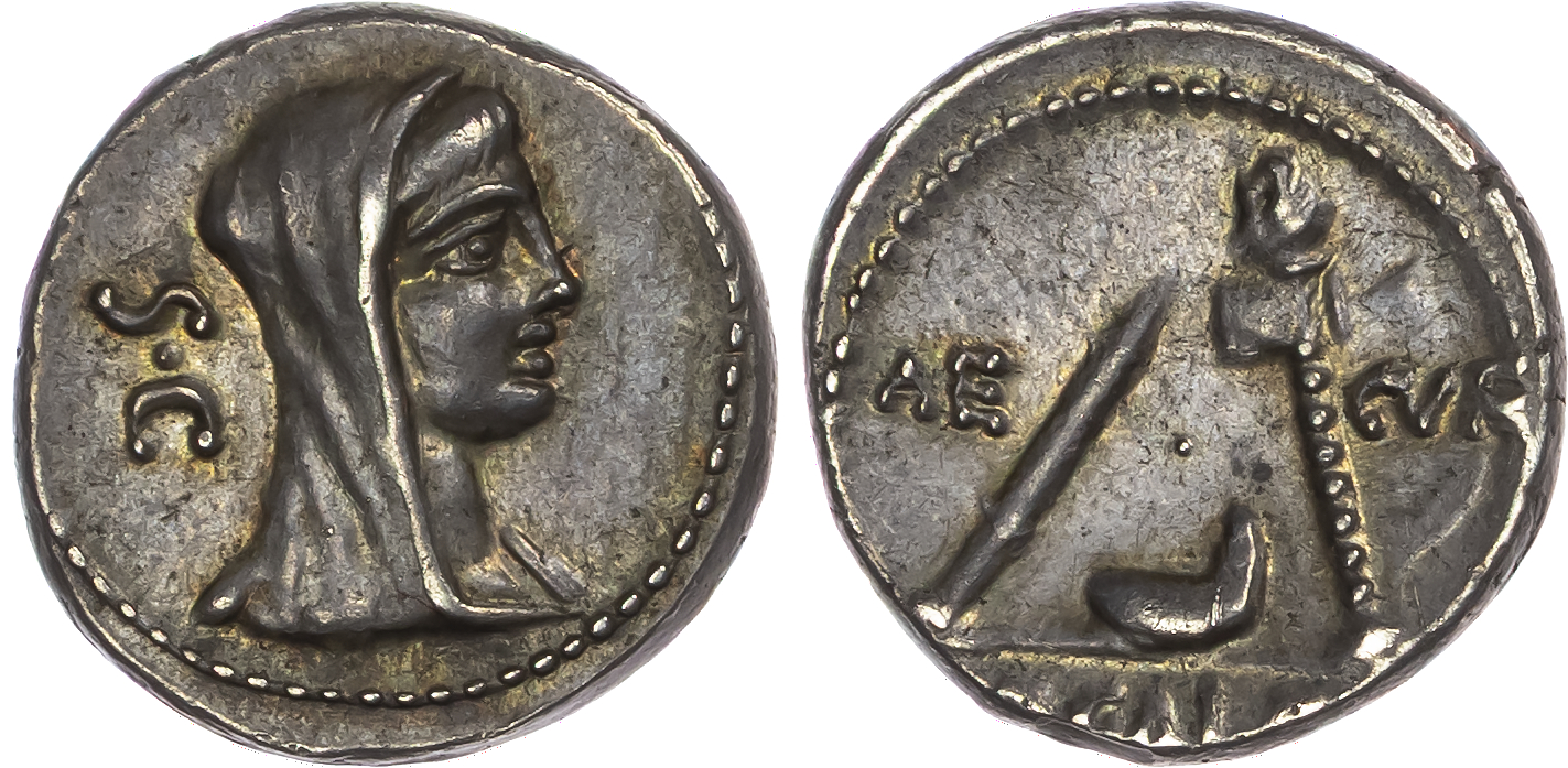 Roman Republic, P. Sulpicius Galba, Silver Denarius | Roman Republican ...