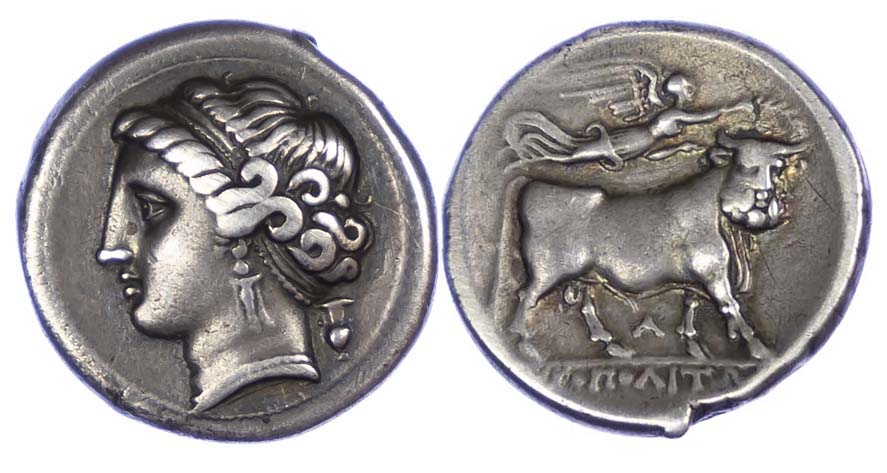 Campania, Neapolis, Silver Didrachm | Greek Coins