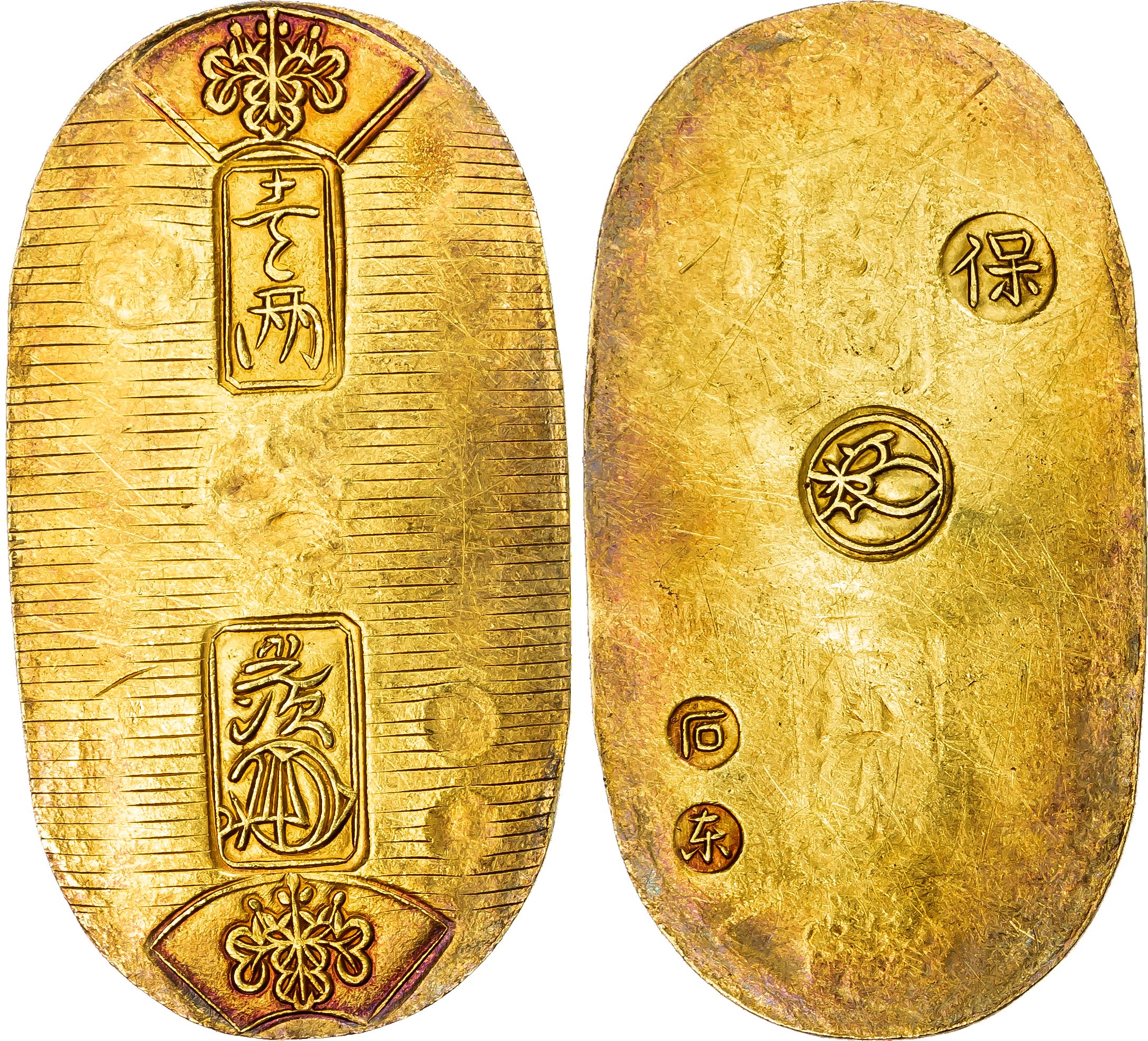 Japan, Tenpo (1837-1858), gold Koban | Asian and Middle Eastern Coins