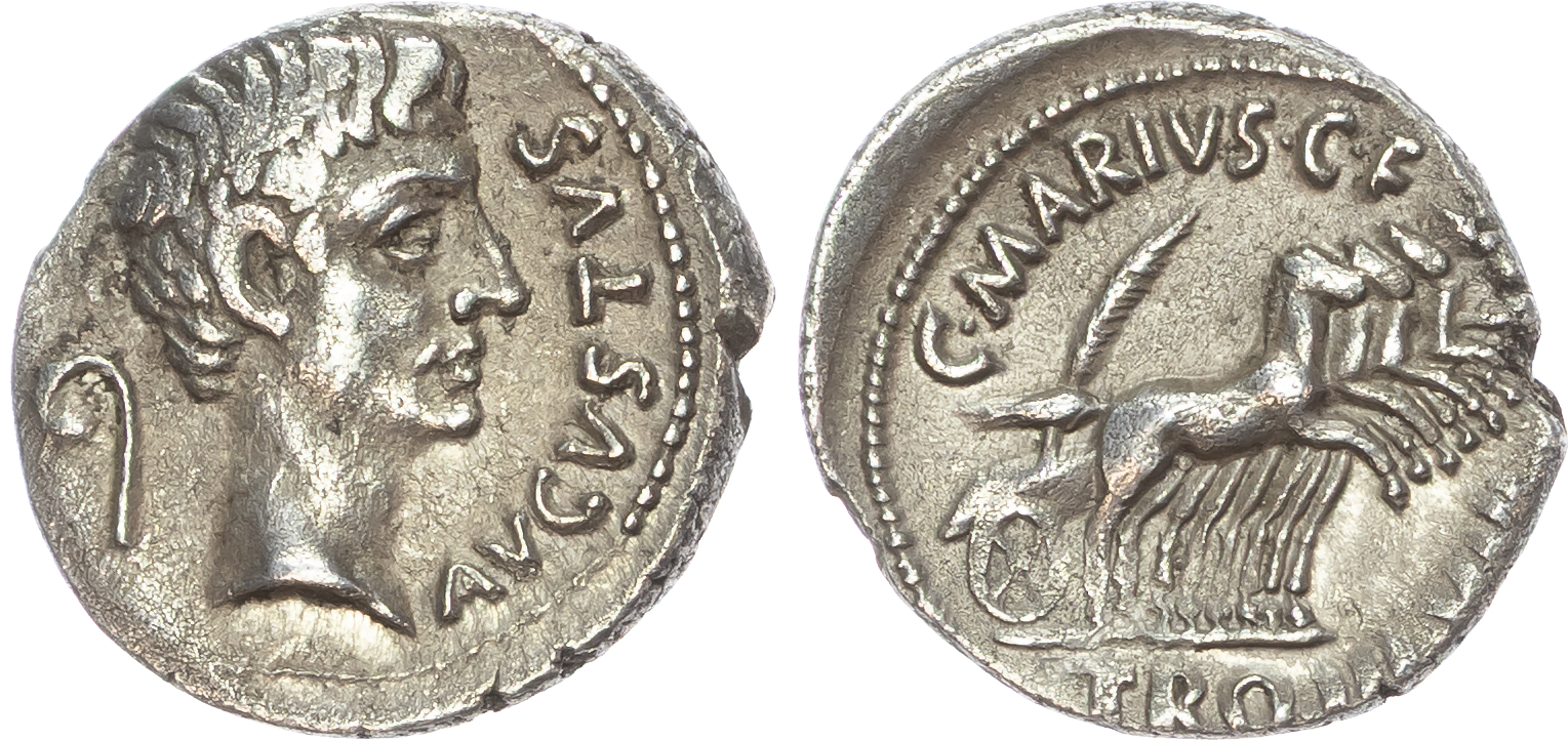 Augustus Silver Denarius | Roman Imperial Coins