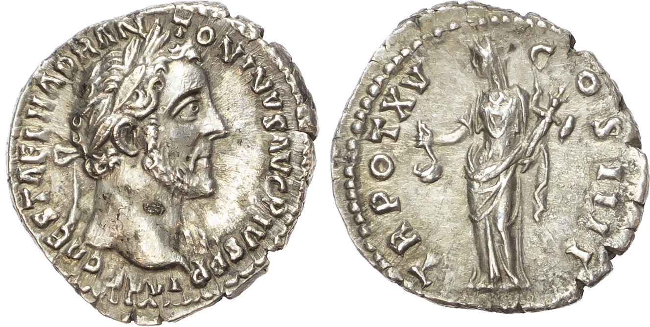Antoninus Pius, Silver Denarius | Roman Imperial Coins