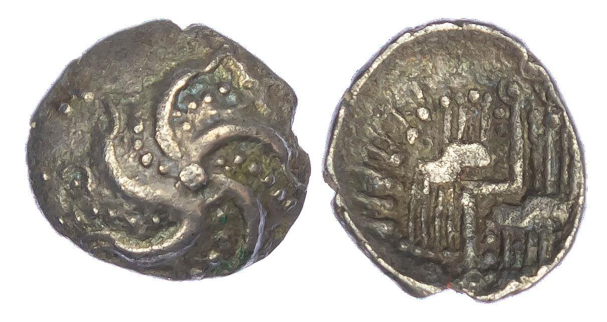 DUROTRIGES, SILVER 1/4 STATER, ‘STARFISH’ TYPE | Celtic Coins