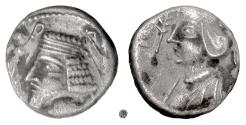 KINGS of PARTHIA, Phraatakes, with Musa. BI Drachm, Susa mint, circa ...