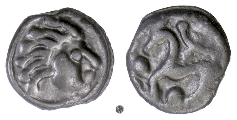 Northwest CELTIC GAUL, Senones. Potin Unit circa 100-50 BC | Celtic Coins
