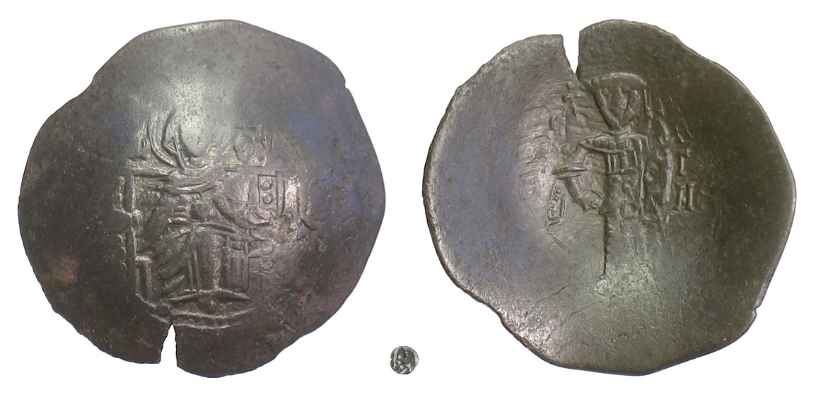 BYZANTINE, Isaac II, Angelus. Bi aspron trachy, Constantinople mint