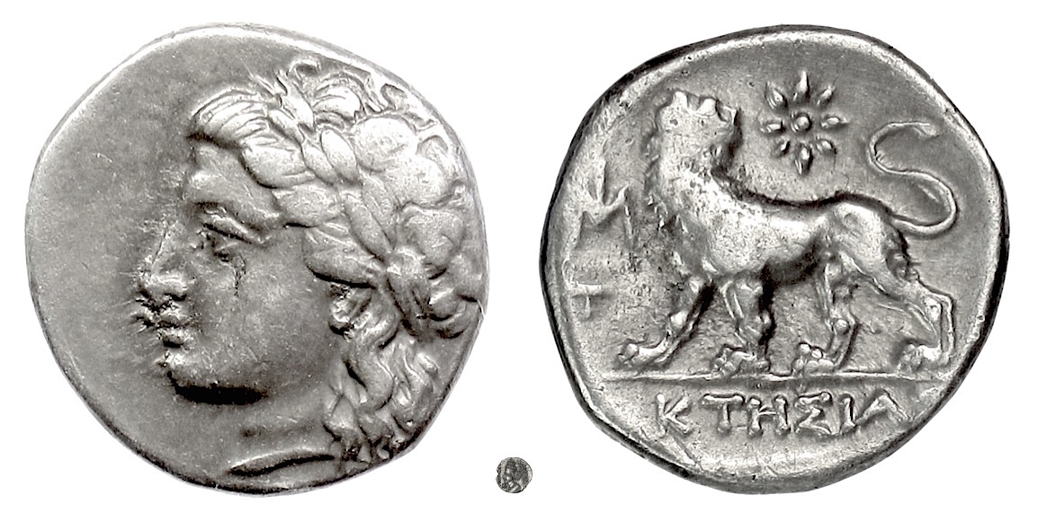 IONIA, Miletos. AR Drachm, circa 260-250 BC. Apollo / Lion | Greek Coins