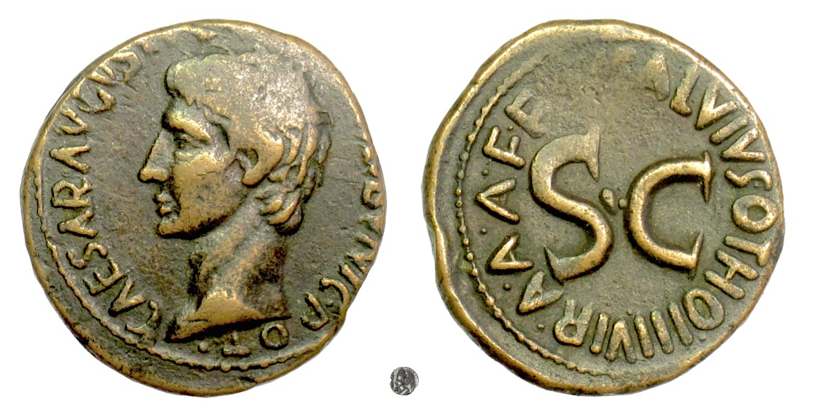 AUGUSTUS. AE As, Rome mint, Struck 7 BC | Roman Imperial Coins
