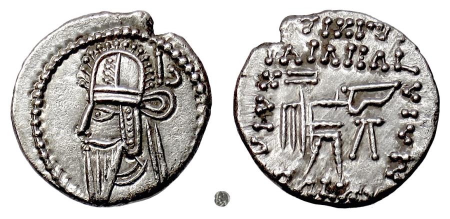 PARTHIA, Vologases VI. AR drachm, circa 208-228 CE | Ancient Eastern Coins
