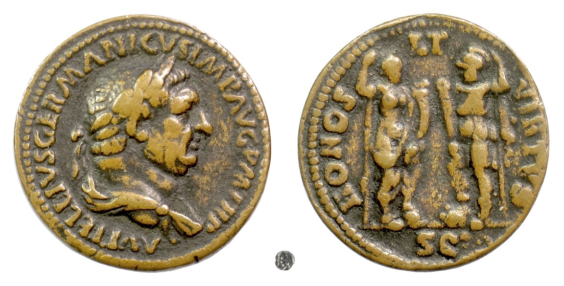VITELLIUS, Renaissance imitation. AE Cast “Sestertius”, Paduan type