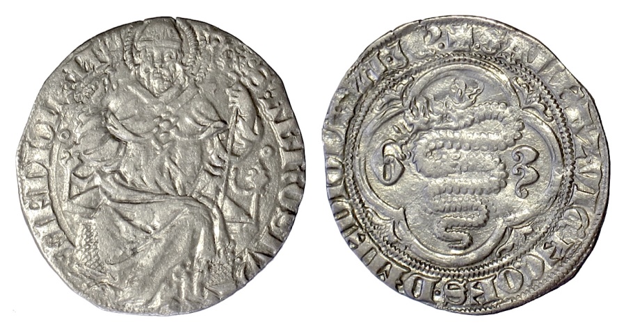 Milan. AR Grosso. Gian Galeazzo Visconti. 1395-1402 | Medieval Coins