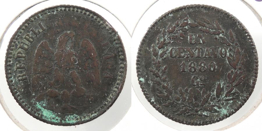 MEXICO: 1880-Go Centavo | North & Central American and Caribbean Coins