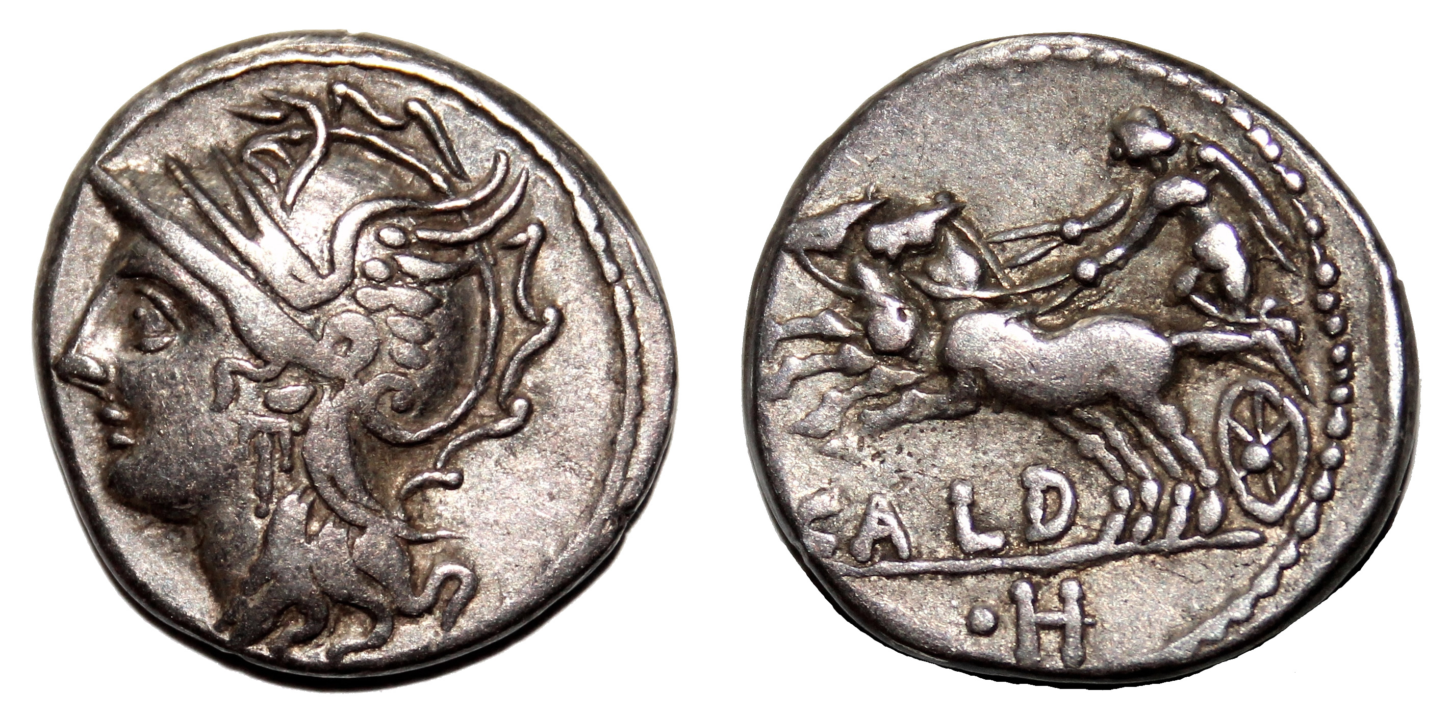 C. Coelius Caldus AR Denarius. EF-/VF+. Rome mint, 104 BC. | Roman ...