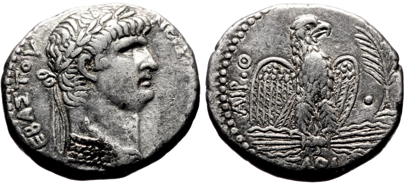 ANTIOCH (Syria) AR Tetradrachm. NERO. EF-. AD 62-63. Eagle. | Roman ...