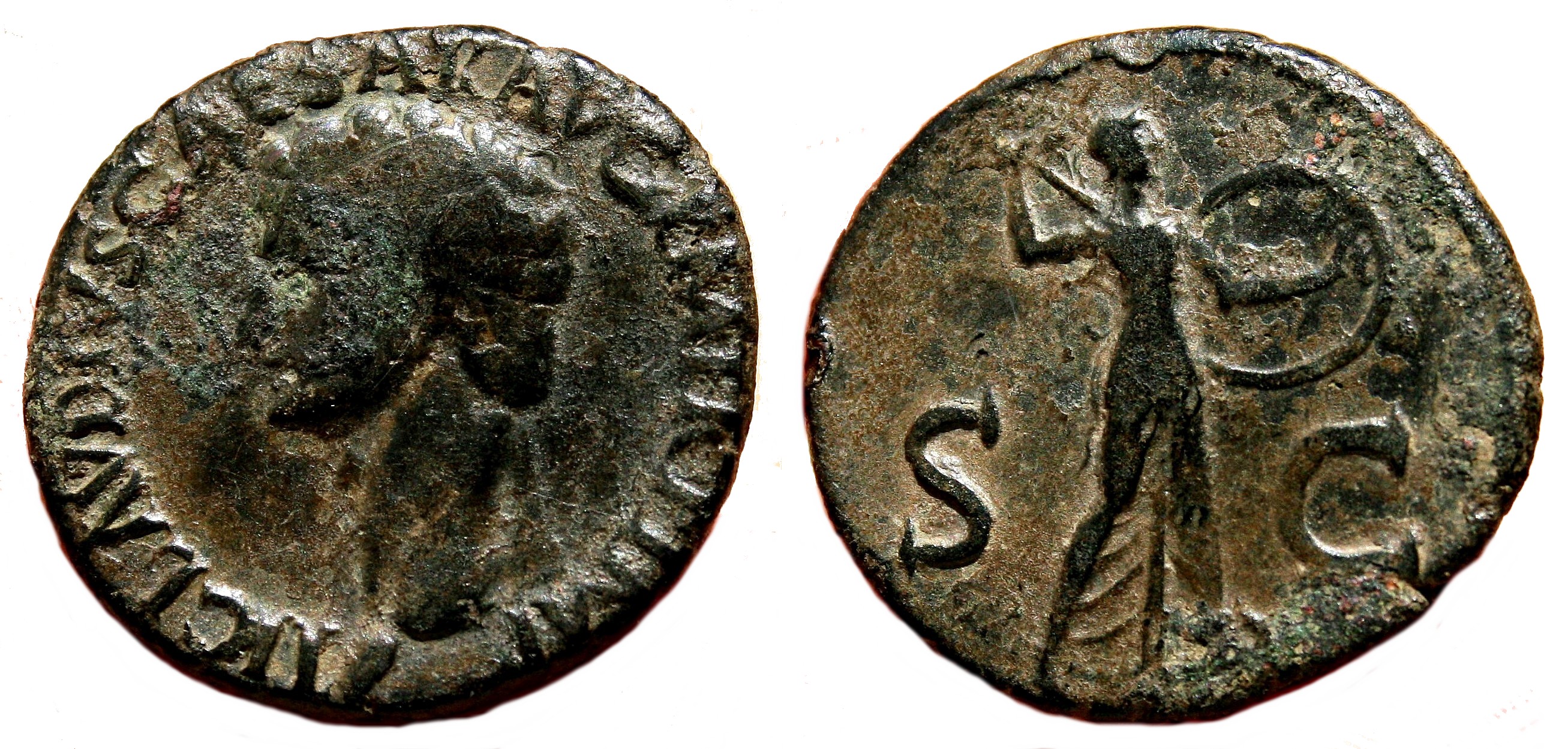 CLAUDIUS AE As. VF+. Minerva - SC. | Roman Imperial Coins