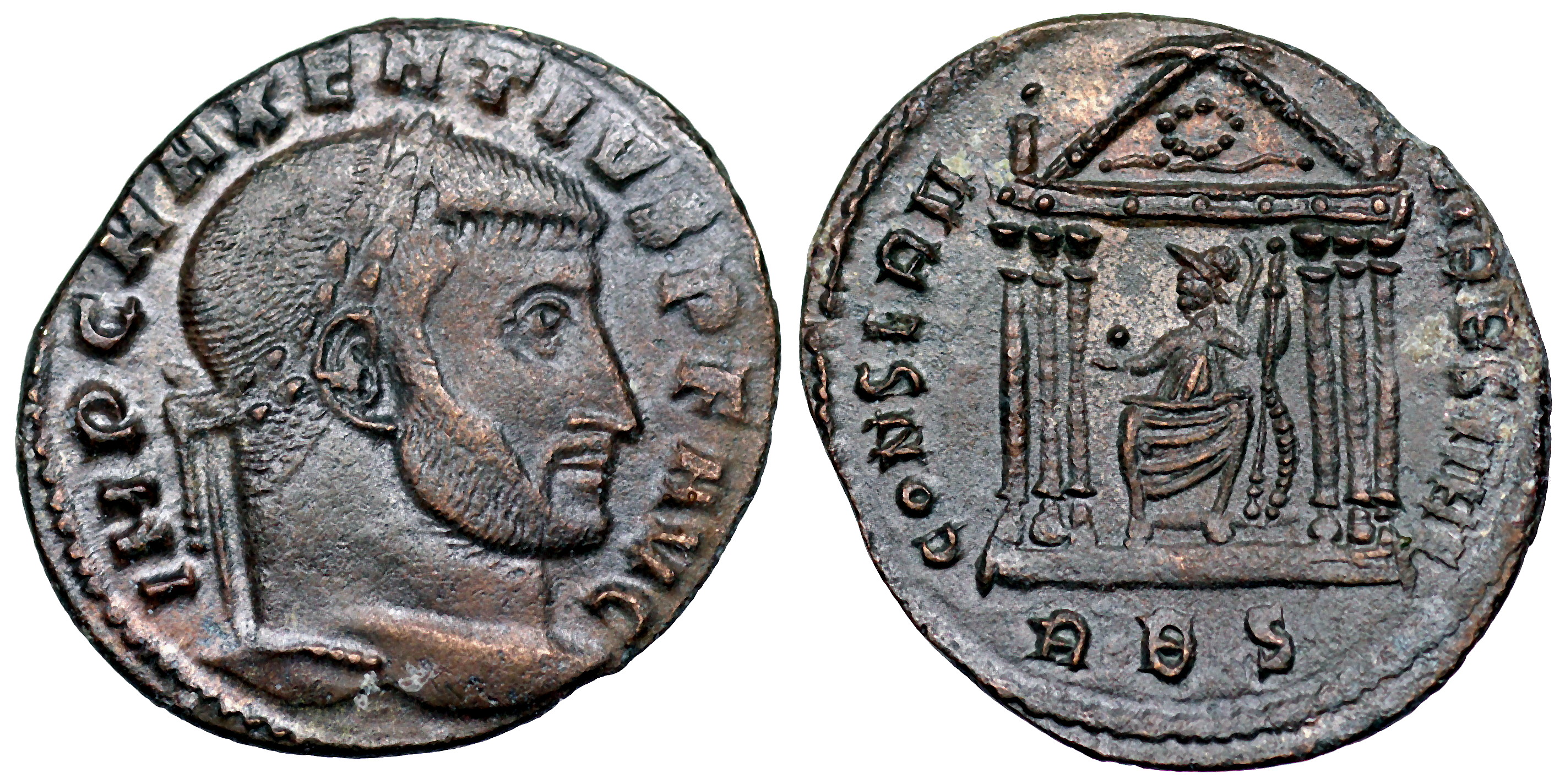 Maxentius CONSERV VRB SVAE from Rome | Roman Imperial Coins