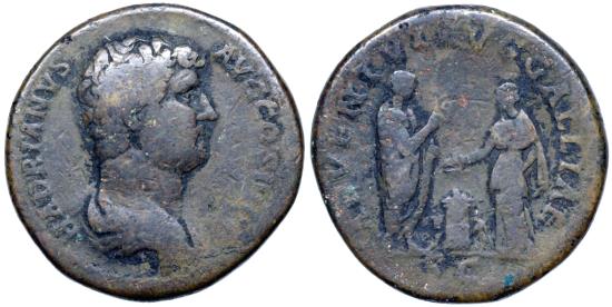 Hadrian ADVENTI AVG GALLIAE from Rome…ex-Kellogg | Roman Imperial Coins
