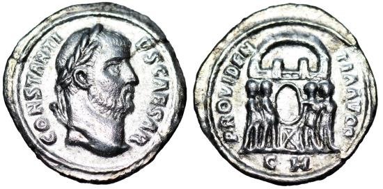 Constantius I PROVIDENTIA AVGG argenteus from Antioch | Roman Imperial ...