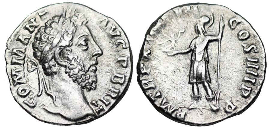 Commodus denarius with Roma reverse from Rome | Roman Imperial Coins