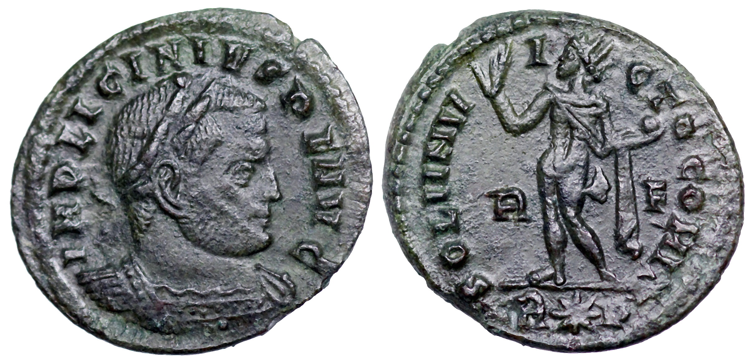 Licinius I SOLI INVICTO COMITI from Rome | Roman Imperial Coins