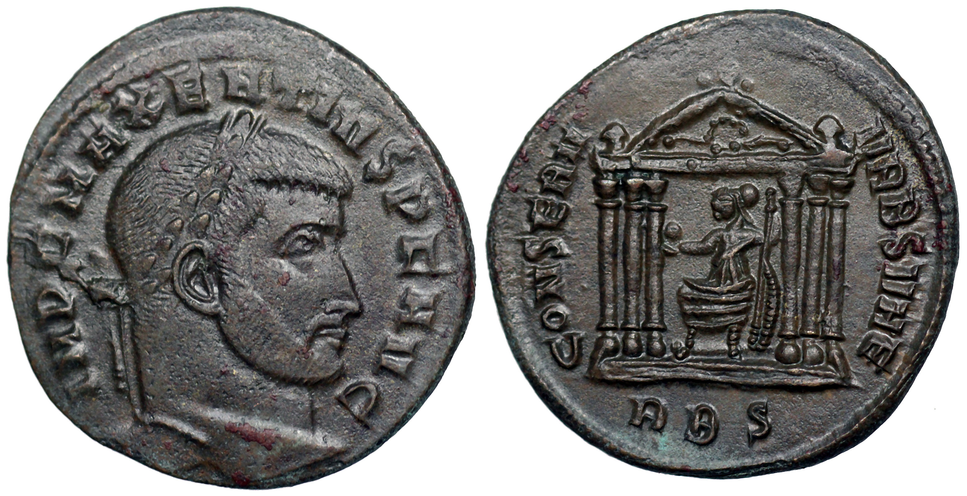 Maxentius CONSERV VRB SVAE from Rome | Roman Imperial Coins