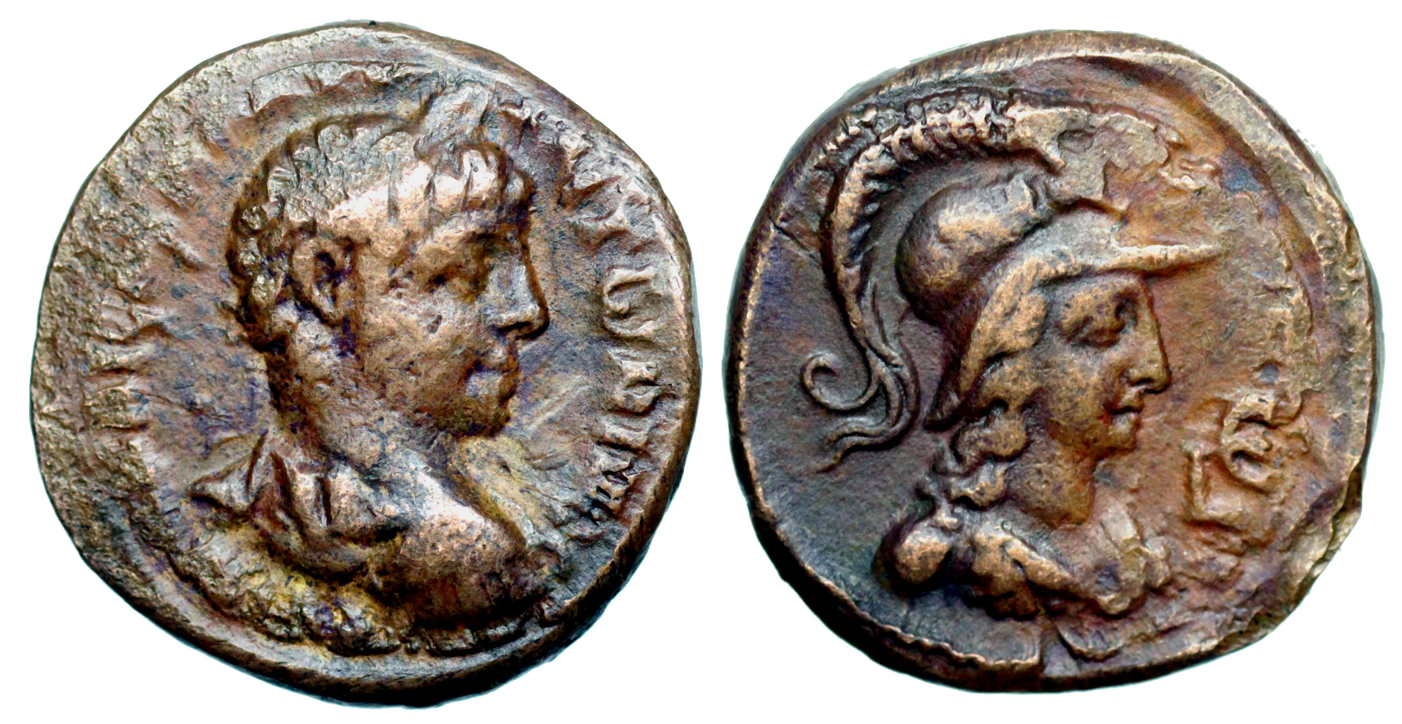 Elagabalus tetradrachm from Alexandria with Athena reverse | Roman ...