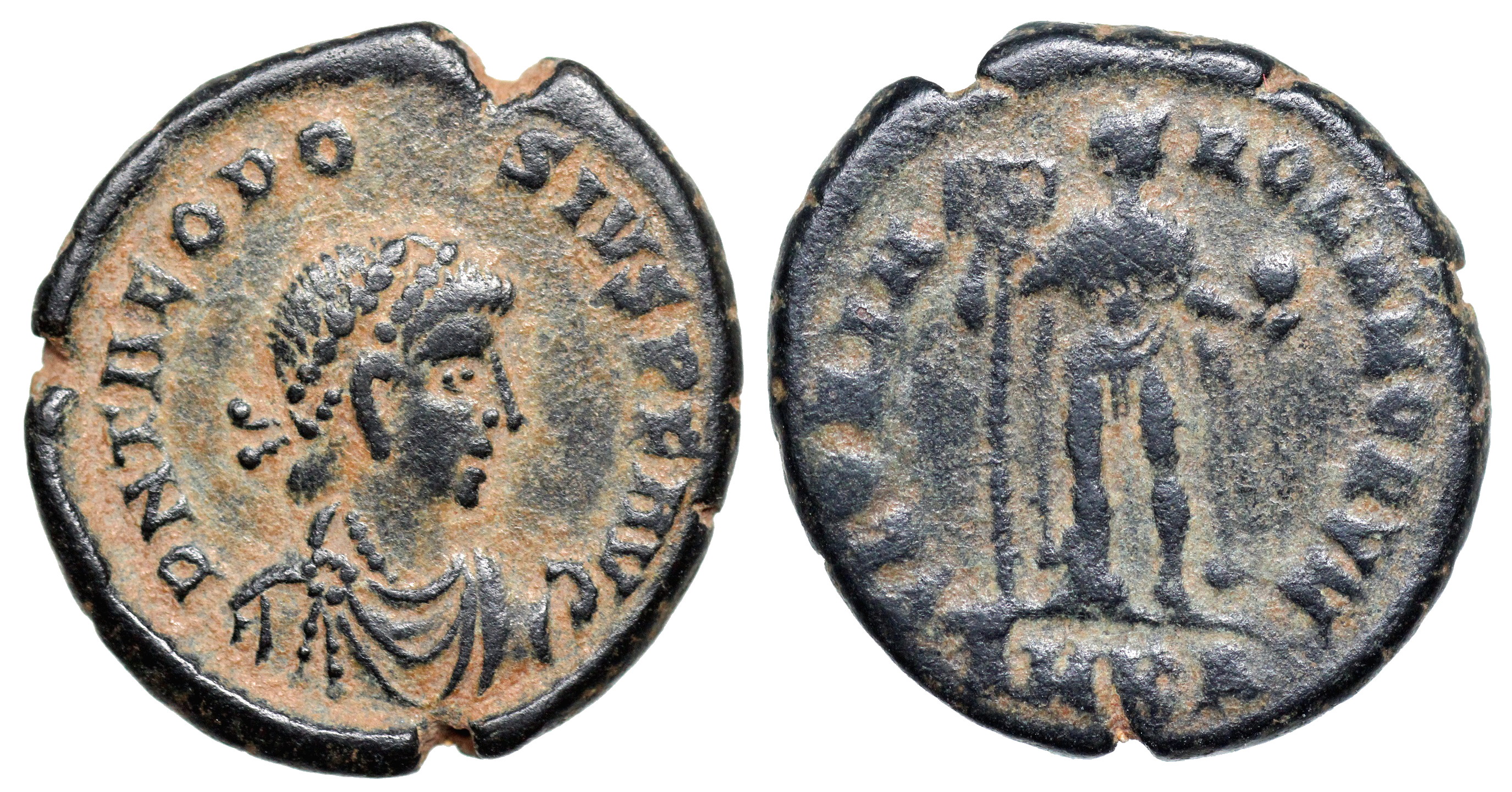 Theodosius I GLORIA ROMANORVM from Cyzicus | Roman Imperial Coins