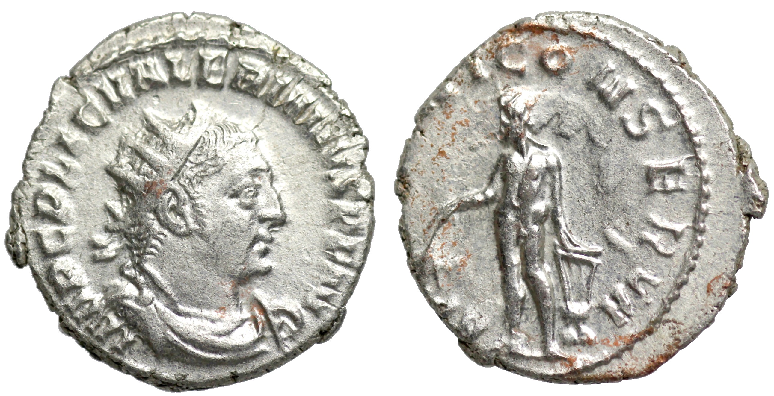 Valerian I APOLLINI CONSERVA from Rome | Roman Imperial Coins