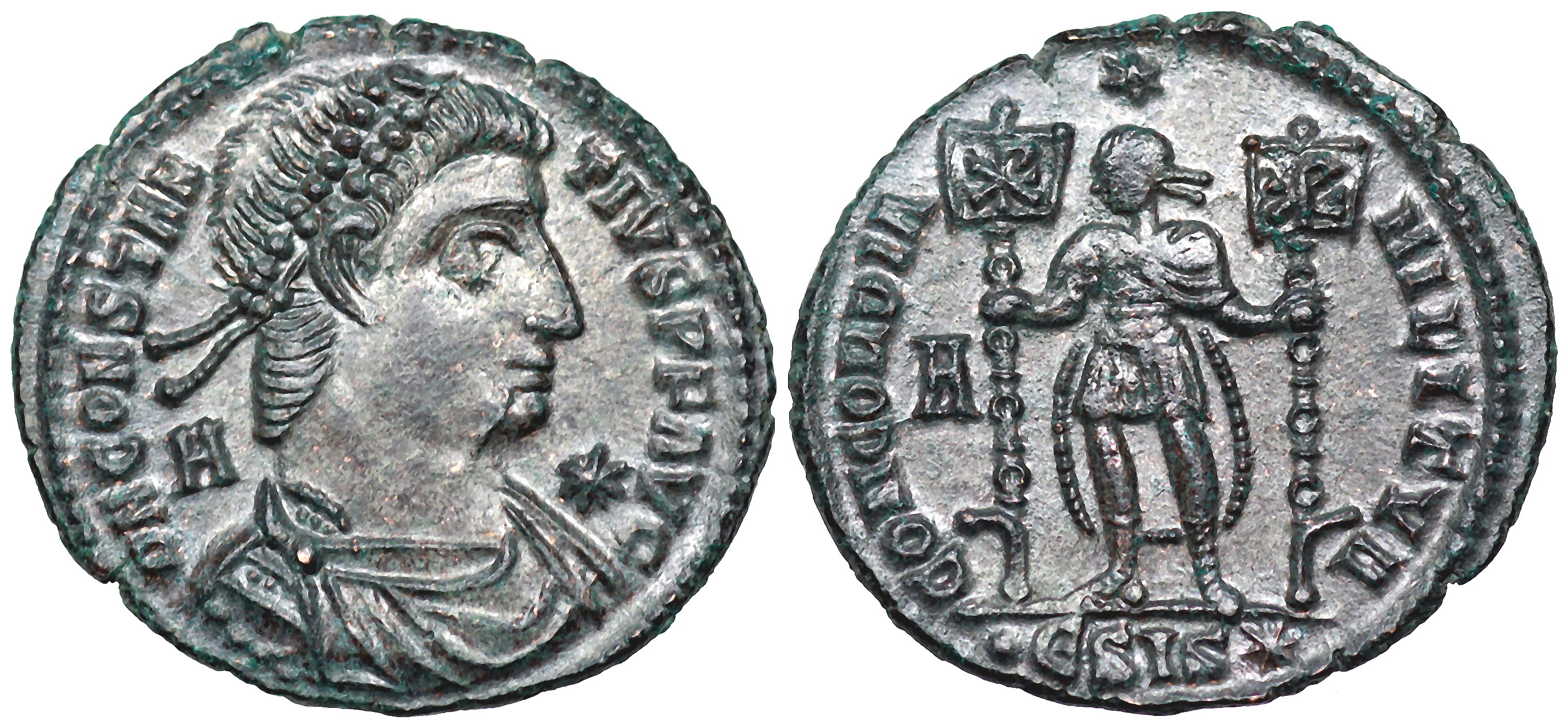 Constantius II CONCORDIA MILITVM from Siscia | Roman Imperial Coins