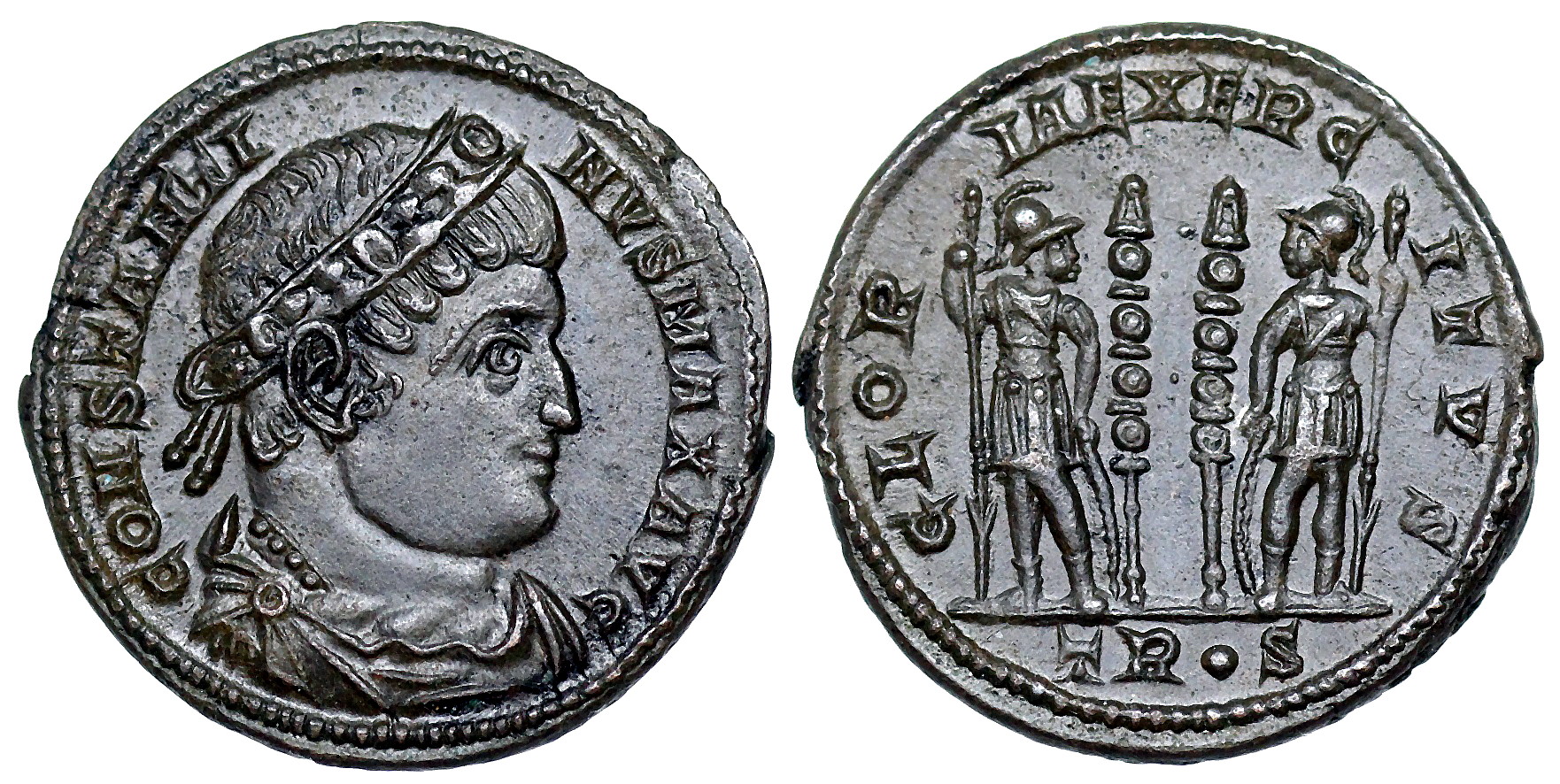 Constantine I GLORIA EXERCITVS from Trier | Roman Imperial Coins