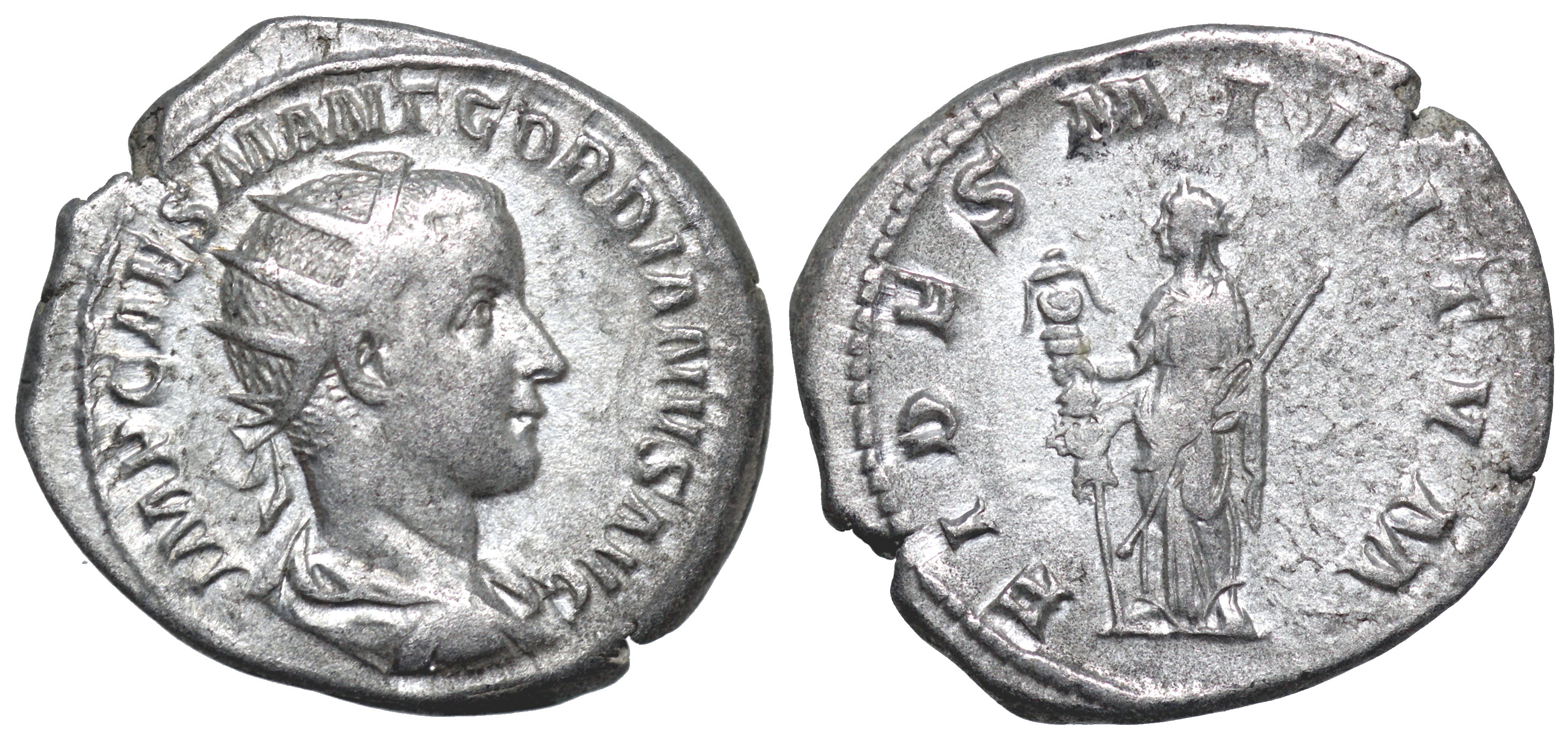 Gordian III FIDES MILITVM from Rome | Roman Imperial Coins