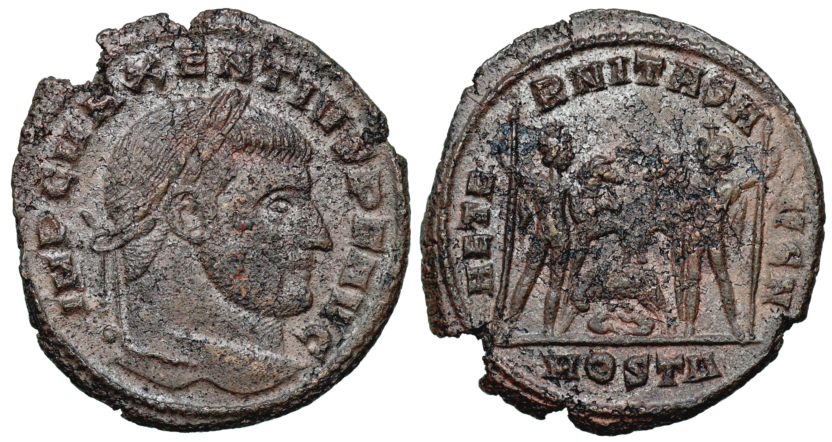 Maxentius AETERNITAS AVG N from Ostia | Roman Imperial Coins