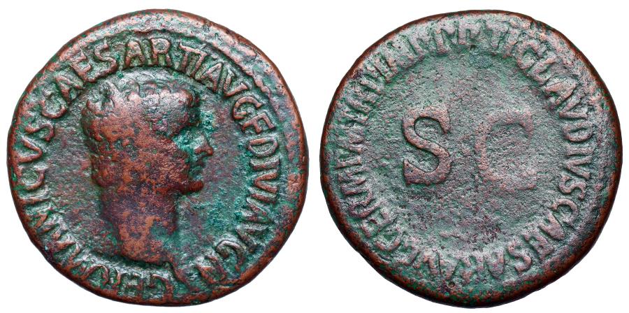 Germanicus Æ AS struck under Claudius | Roman Imperial Coins