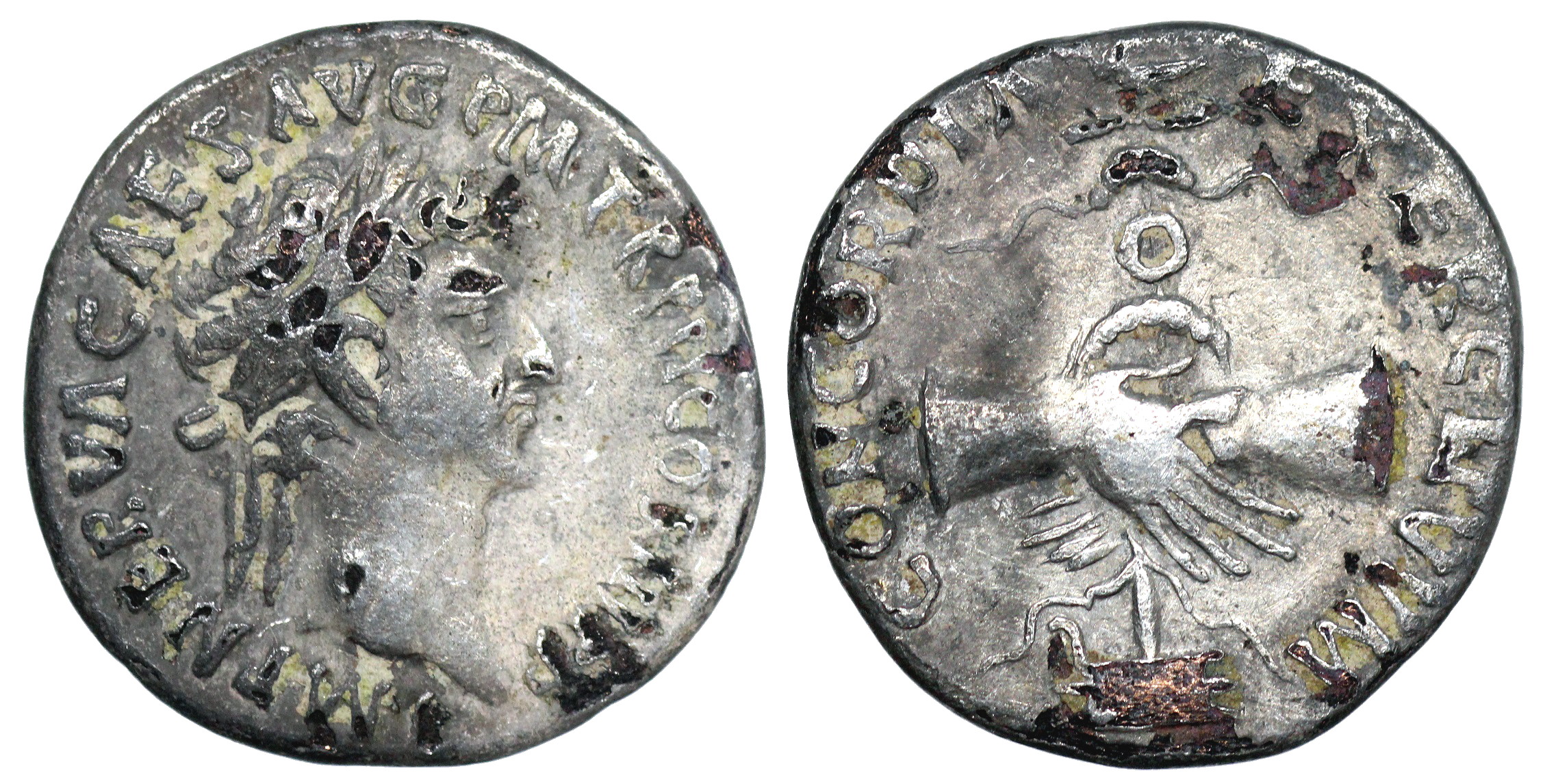 Nerva CONCORDIA EXERCITVM Foureé | Roman Imperial Coins