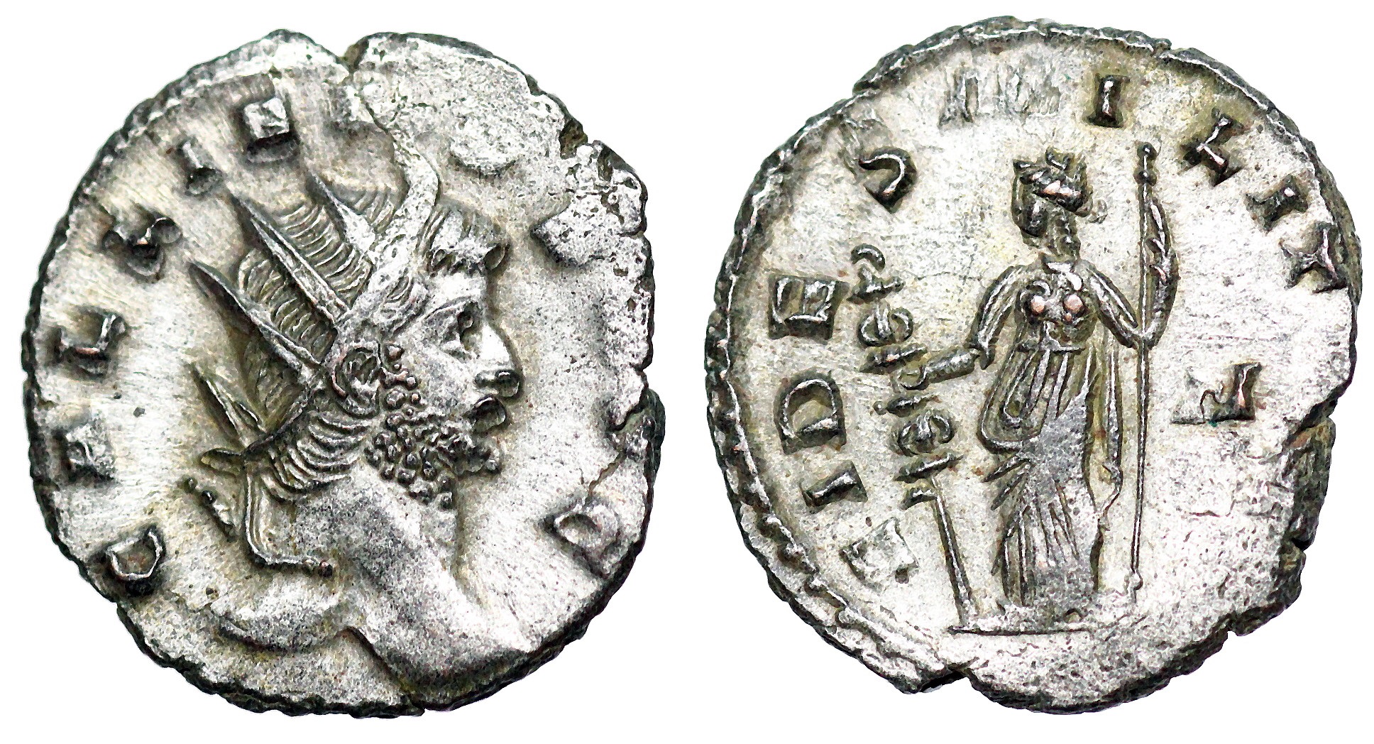 Gallienus FIDES MILITVM; Fides from Rome | Roman Imperial Coins