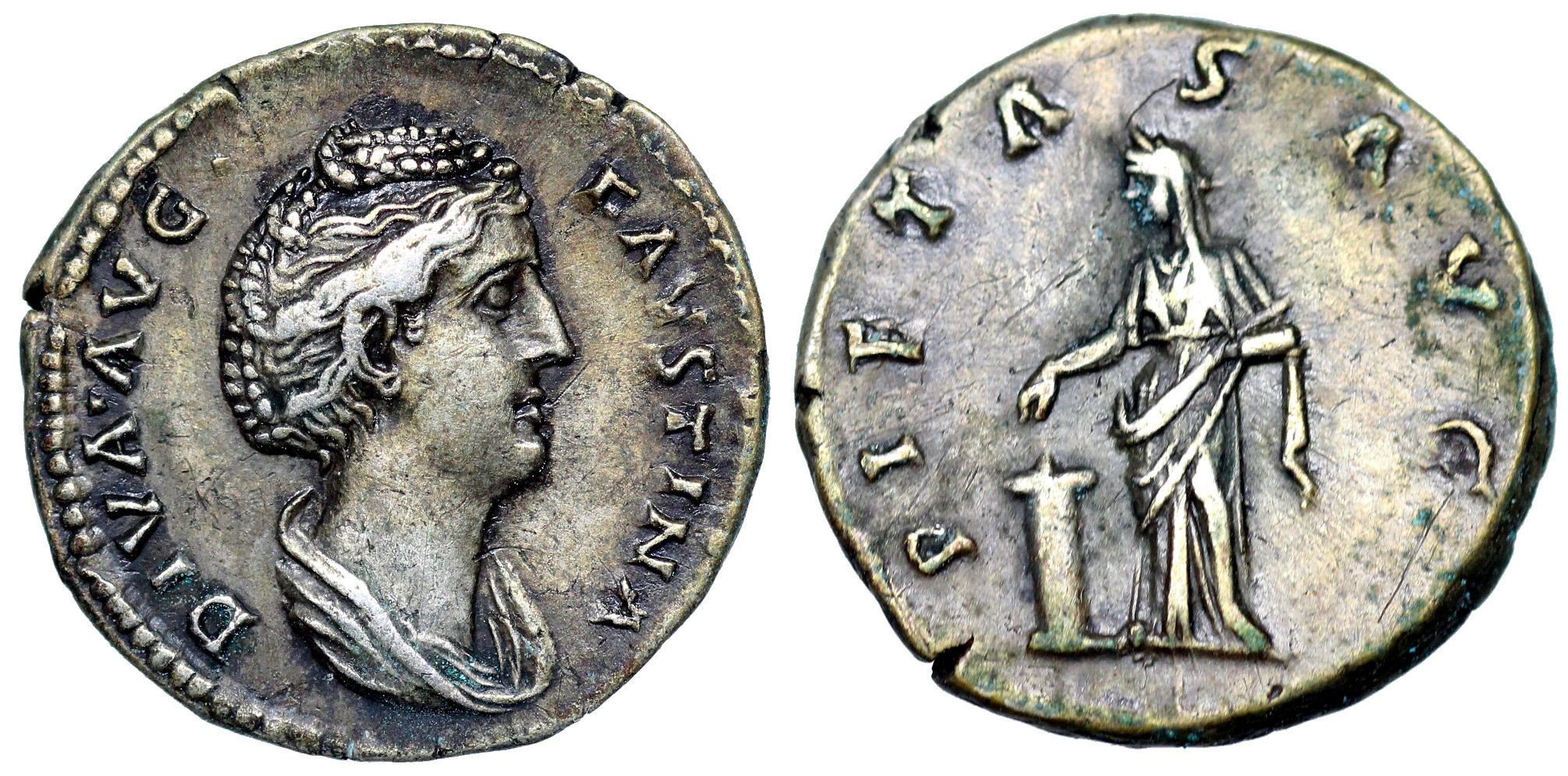 Faustina I PIETAS AVG from Rome | Roman Imperial Coins
