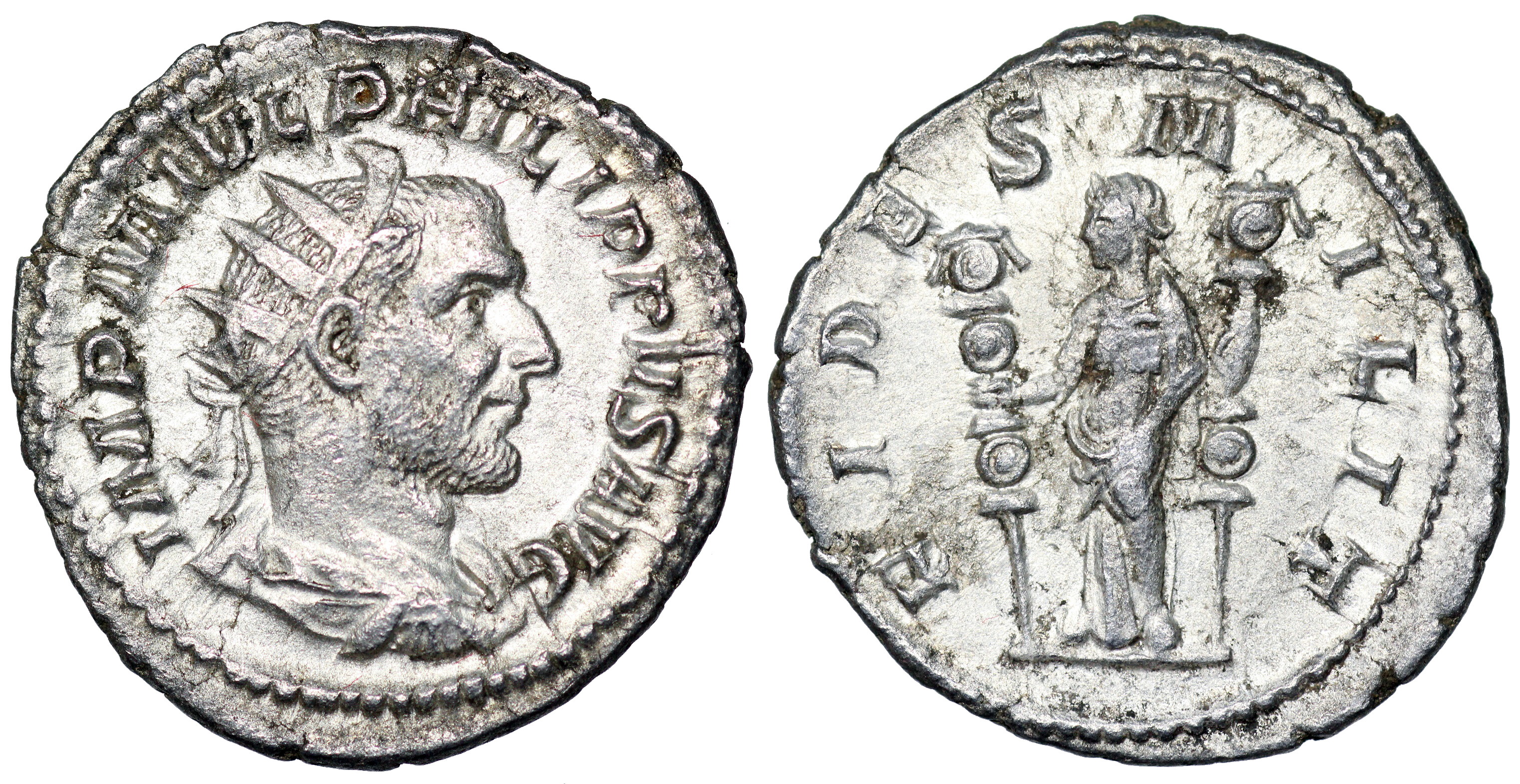 Philip I FIDES MILIT from Rome | Roman Imperial Coins
