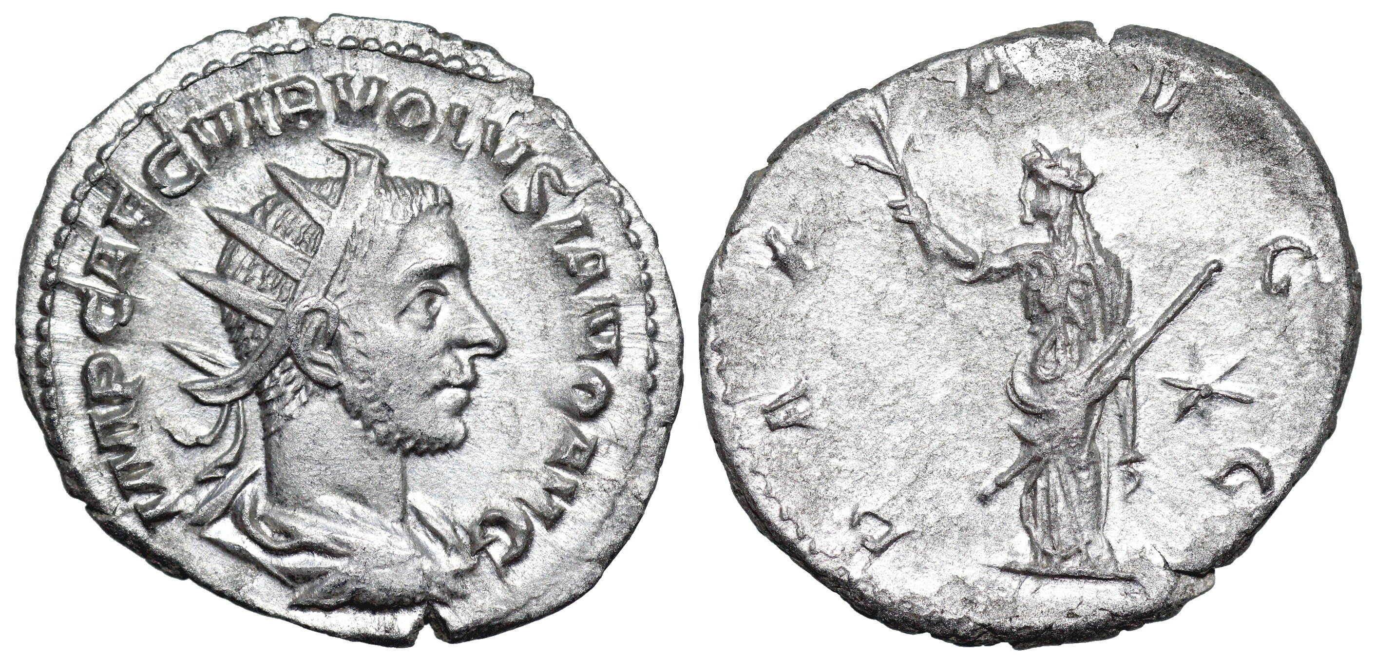 Volusian PAX AVGG from Rome | Roman Imperial Coins