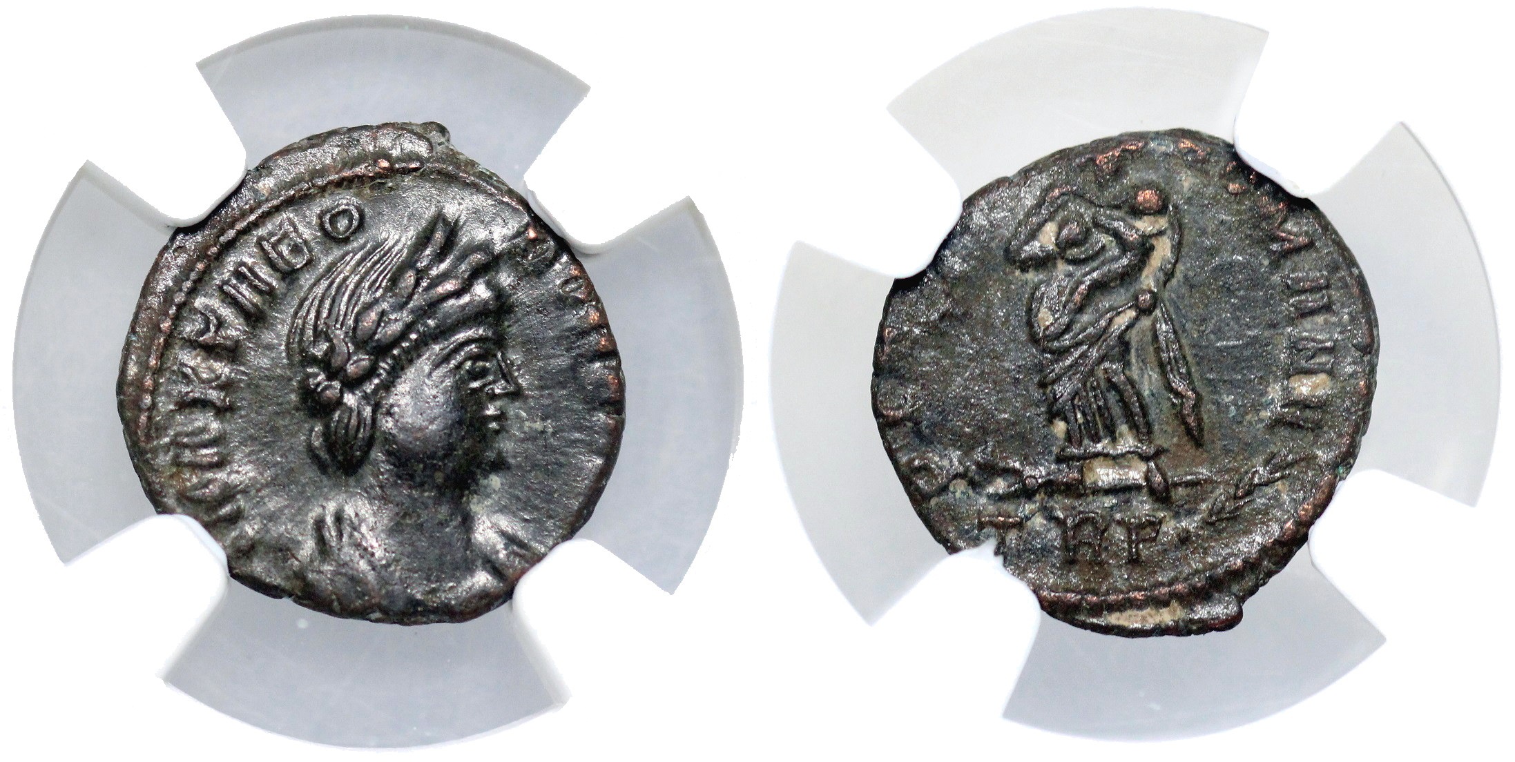Theodora PIETAS ROMANA from Trier…Epfig Hoard | Roman Imperial Coins