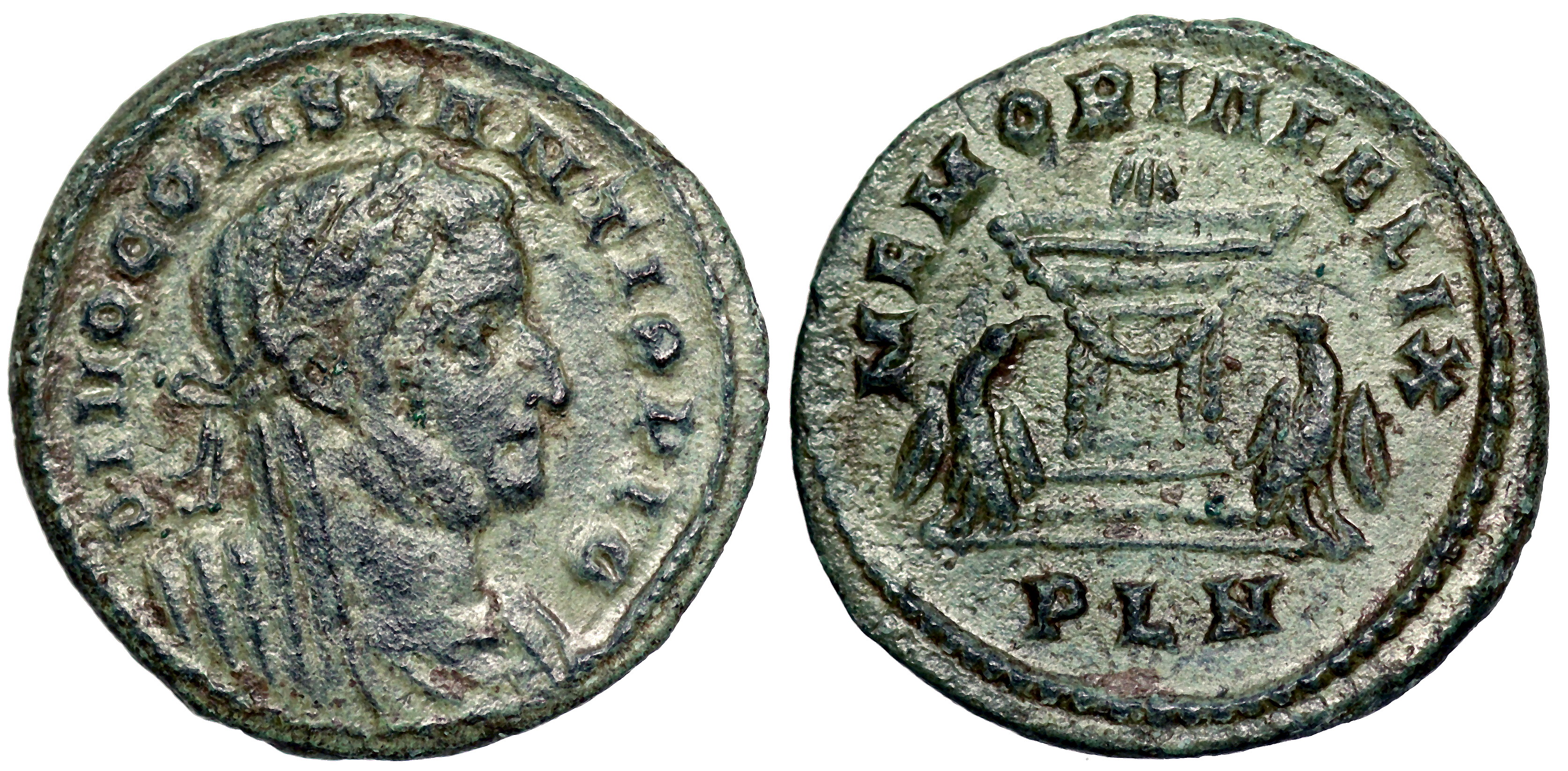 Constantius I MEMORIA FELIX from London | Roman Imperial Coins