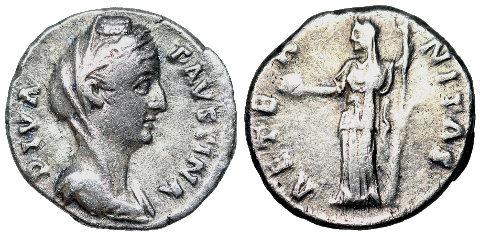 Faustina I AETERNITAS Fortuna reverse from Rome | Roman Imperial Coins
