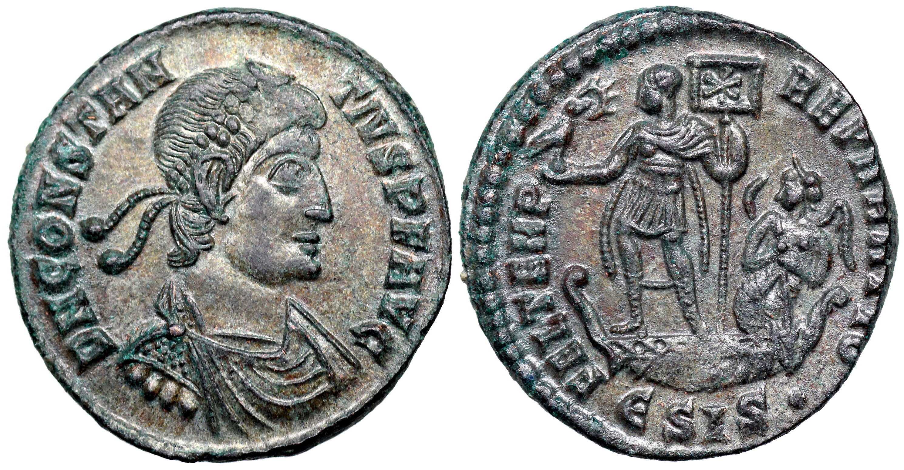 Constantius II FEL TEMP galley from Siscia...Not in RIC | Roman ...