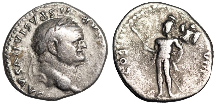 Vespasian COS VIII; Mars from Rome | Roman Imperial Coins