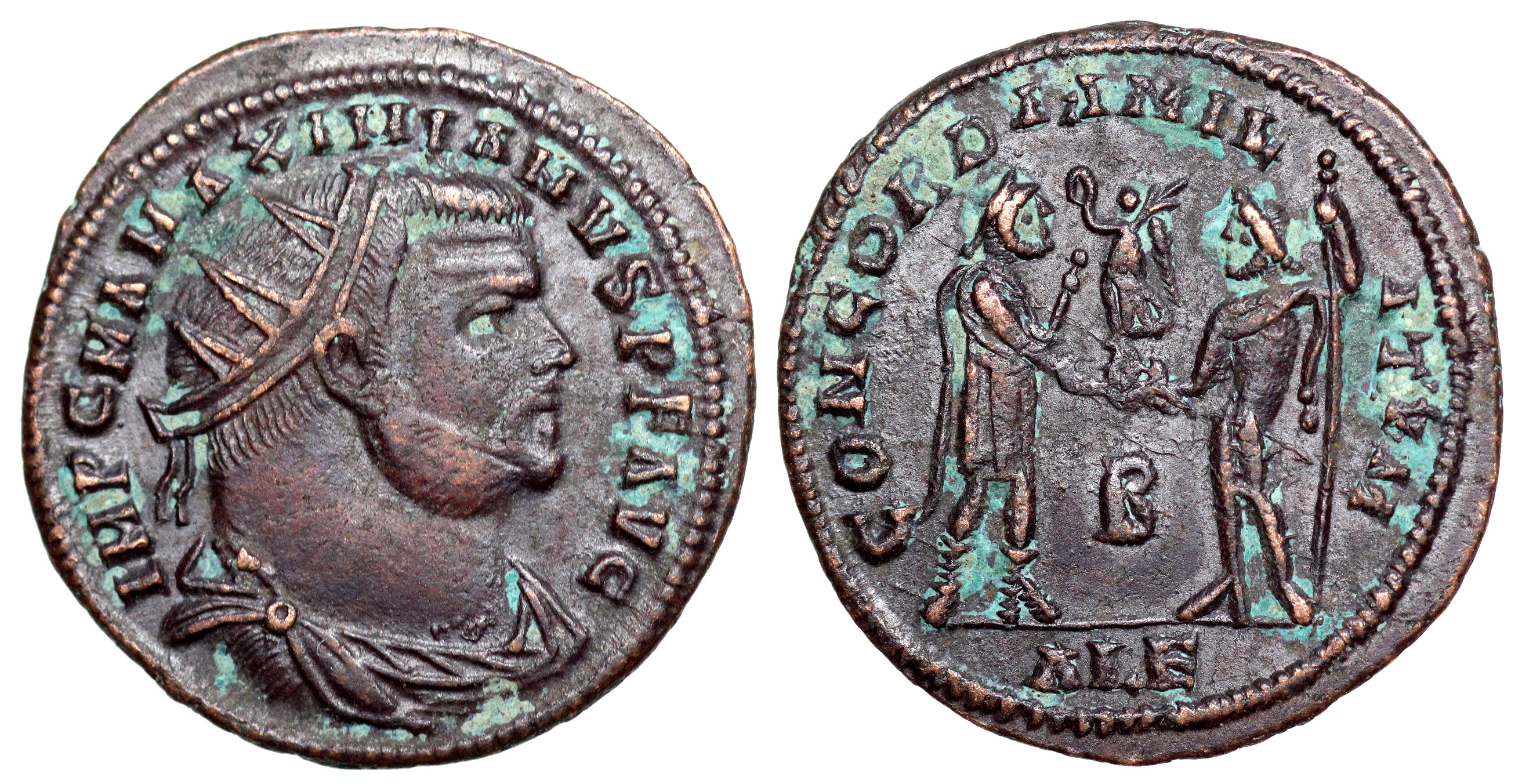 Maximianus CONCORDIA MILITVM from Alexandria | Roman Imperial Coins