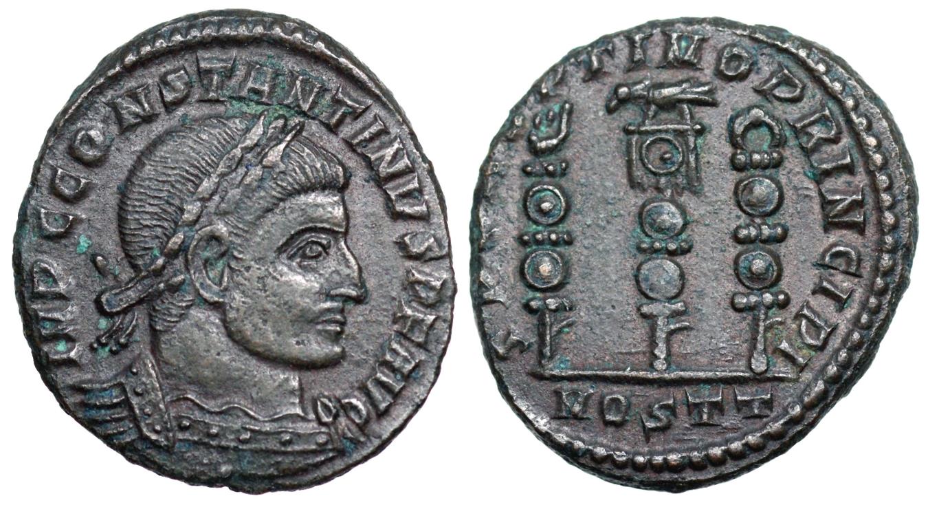 Constantine I SPQR OPTIMO PRINCIPI from Ostia | Roman Imperial Coins