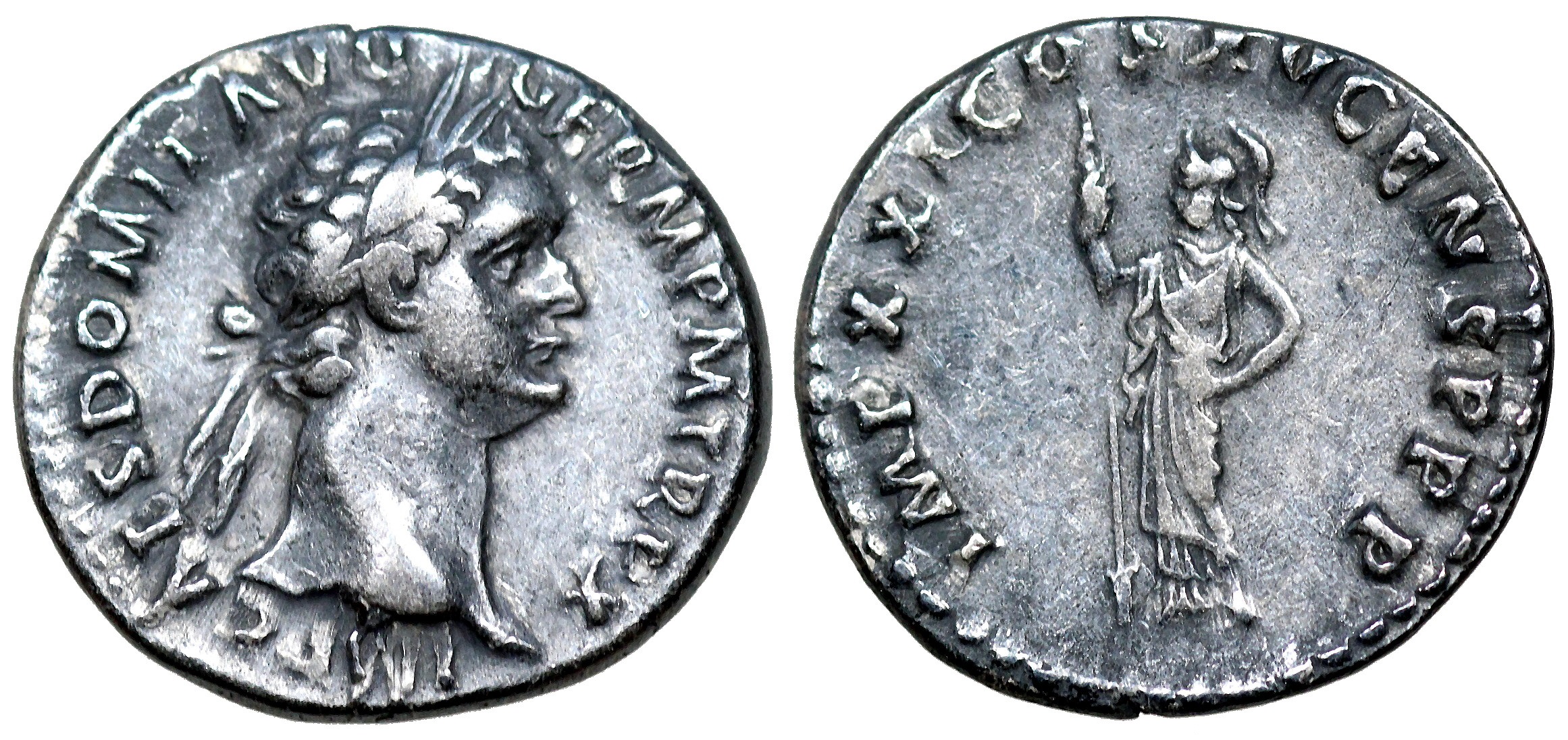 Domitian IMP XXI COS XV CENS P P P; Minerva from Rome | Roman Imperial ...
