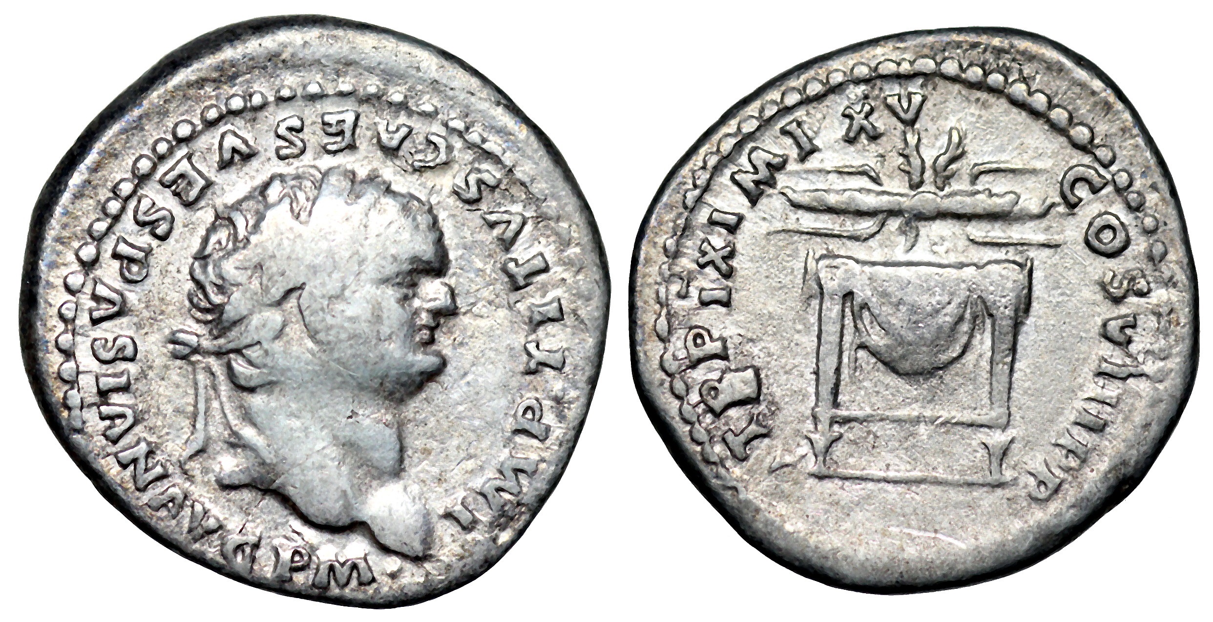 Titus winged thunderbolt reverse from Rome | Roman Imperial Coins
