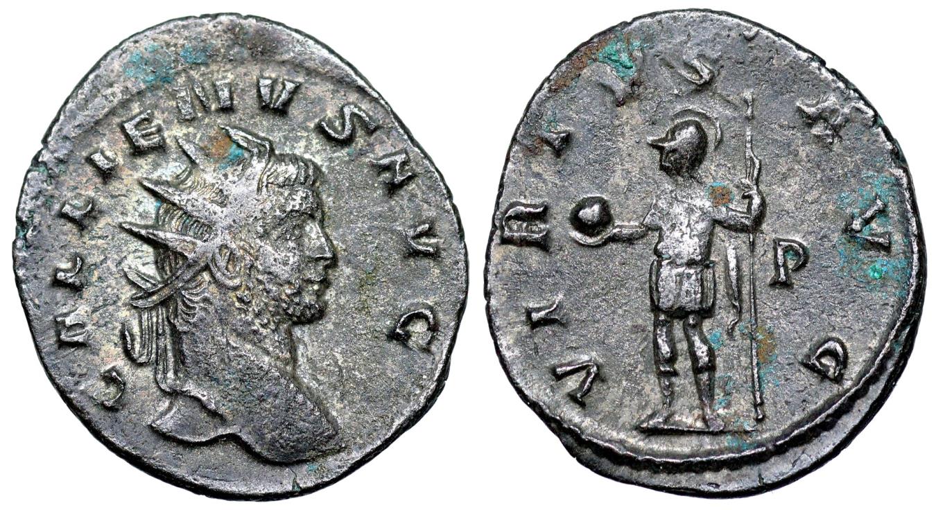Gallienus VIRTVS AVG; Mars from Rome | Roman Imperial Coins