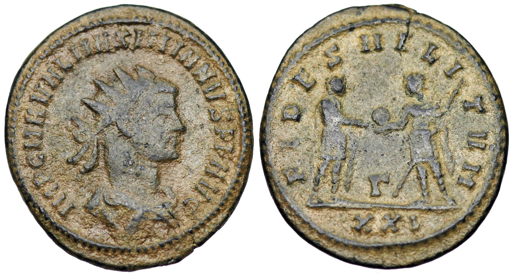 Maximianus FIDES MILITVM from Siscia | Roman Imperial Coins