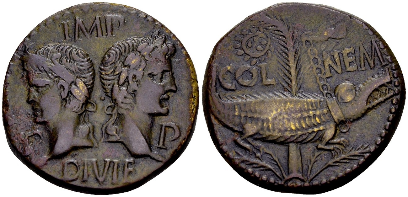 Augustus, with Agrippa | Roman Provincial Coins